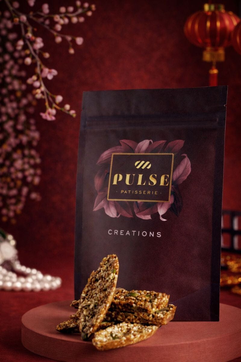 Peanut & Black Sesame Florentines | Pulse Patisserie